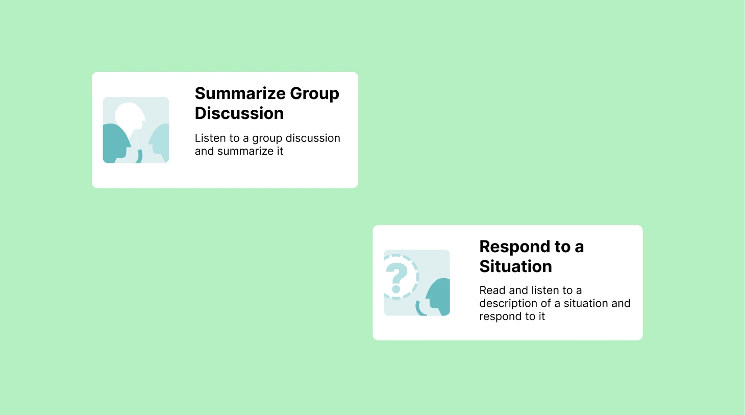 New: Summarize Group Discussion & Respond to a Situation modules ...
